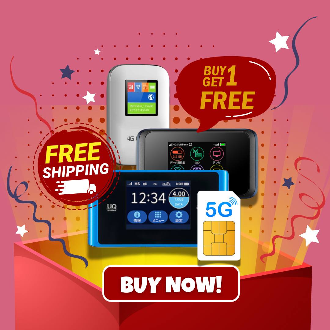 Easy to rent a Japanese Pocket Wifi at cheap price